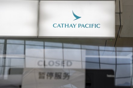 Sign Cathay Pacific Airways Inside Terminal Editorial Stock Photo ...