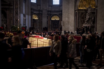 Pope Emeritus Benedict Xvi Laid Out Editorial Stock Photo - Stock Image ...