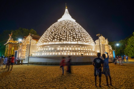 Night View Kelaniya Temple Kelaniya Sri Editorial Stock Photo - Stock ...
