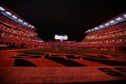 Crowd Illuminates Stadium Prior Kickoff During Editorial Stock Photo ...