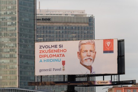 Election Billboard Presidential Candidate Petr Pavel Editorial Stock ...