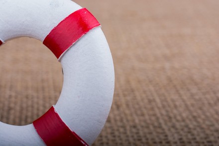 Hand Holding Lifesaver Life Preserver On Editorial Stock Photo - Stock ...