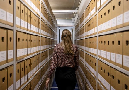 Employee National Archives Walks During Annual Editorial Stock Photo ...