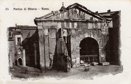Porticus Octaviae Rome Italy Colonnaded Walks Editorial Stock Photo ...