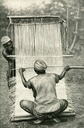 Two Men Weaving Mat Long Dried Editorial Stock Photo - Stock Image ...