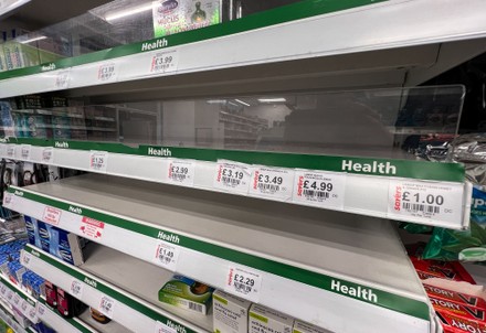 Empty Shelves Lemsip Cold Flu Medicine Editorial Stock Photo - Stock ...