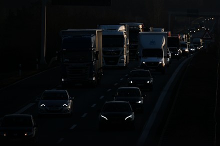 Traffic On A13 Motorway Near Berlin Editorial Stock Photo - Stock Image ...