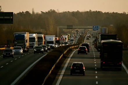 Traffic On A13 Motorway Near Berlin Editorial Stock Photo - Stock Image ...