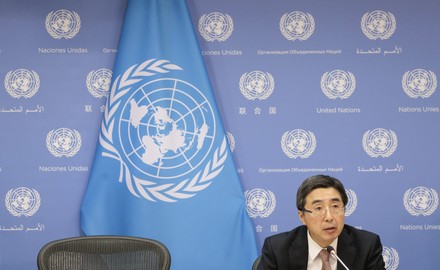Japans Ambassador United Nations Kimihiro Ishikane Editorial Stock ...