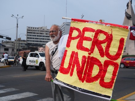 __COUNT__ Peru March for Peace, Lima, Lima, Peru - 03 Jan 2023 Stock ...