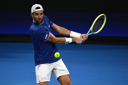 Matteo Berrettini Italy Plays Shot His Editorial Stock Photo - Stock Image | Shutterstock