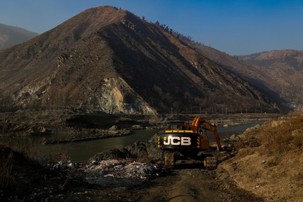 Jcb Used Extract Sand Gravel River Editorial Stock Photo - Stock Image ...