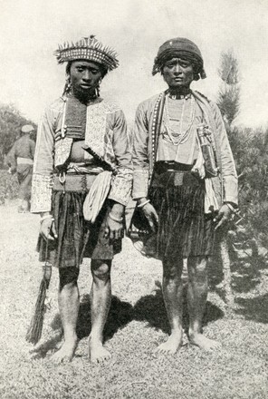 Two Men Paiwan Tribe Traditional Costume Editorial Stock Photo - Stock ...