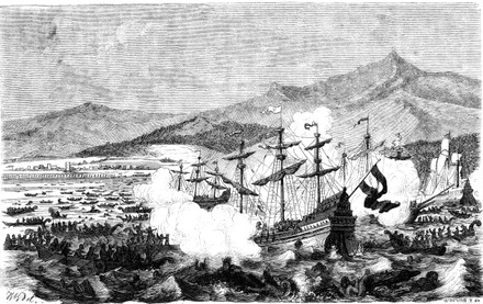 Part Seige Tenochtitlan By Cortes Tlaxcala Editorial Stock Photo ...