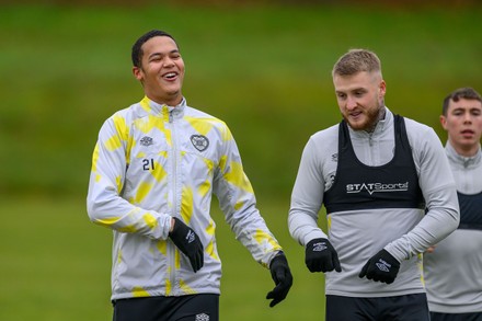 Hearts Goalkeeper Zander Clark During Training Editorial Stock Photo ...