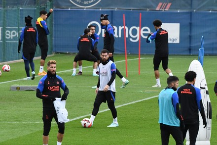Lionel Messi During Psg Training Session Editorial Stock Photo - Stock ...