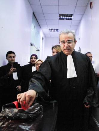 President Tunisian Bar Association Hatem Meziou Editorial Stock Photo ...
