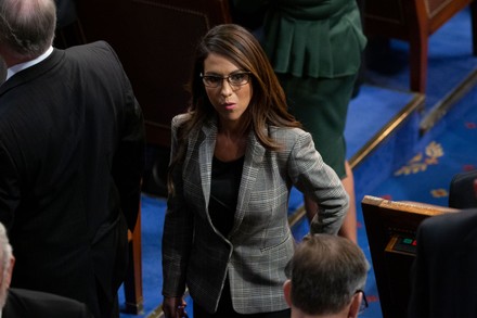 Republican Representative Colorado Lauren Boebert Walks Editorial Stock ...