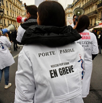 Demonstration By Doctors Paris France On Editorial Stock Photo - Stock ...