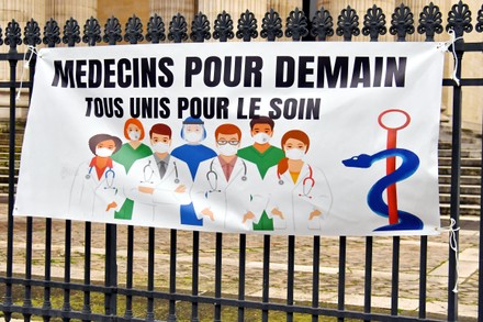 Demonstration By Doctors Paris France On Editorial Stock Photo - Stock ...