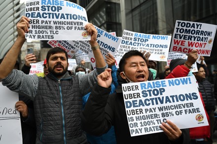 __COUNT__ Uber drivers protest outside Uber's offices, New York City ...