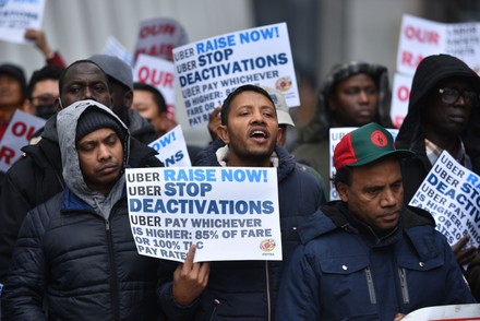 Uber Drivers Protest Outside Ubers Officers Editorial Stock Photo ...