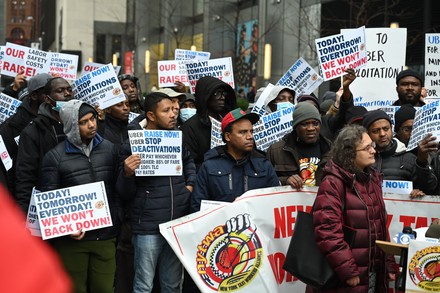 Uber Drivers Protest Outside Ubers Officers Editorial Stock Photo ...