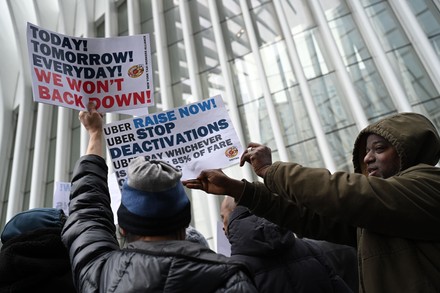 Uber Drivers Protest Outside Ubers Officers Editorial Stock Photo ...