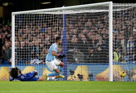 Riyad Mahrez Opens Goal Scoring Manchester Editorial Stock Photo ...