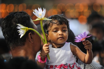 Sri Lankan Buddhist Devotee Has His Editorial Stock Photo - Stock Image ...