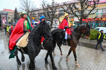 Participants Parade During Epiphany Procession Through Editorial Stock ...