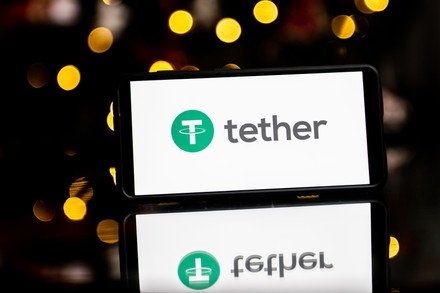 This Photo Illustration Tether Logo Seen Editorial Stock Photo - Stock Image | Shutterstock
