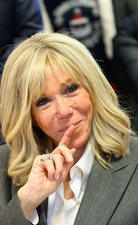 Brigitte Macron French First Lady Brigitte Editorial Stock Photo ...