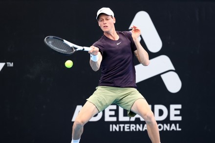 Jannik Sinner Italy Plays Forehand During Editorial Stock Photo - Stock ...