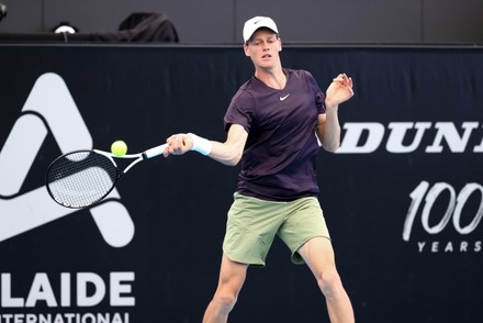 Jannik Sinner Italy Plays Forehand During Editorial Stock Photo - Stock ...