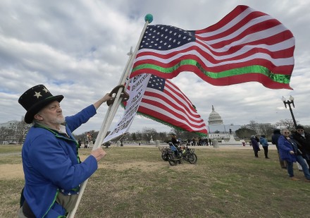 Man Dressed Uncle Sam Displays His Editorial Stock Photo - Stock Image ...