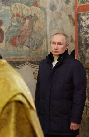 Russian President Vladimir Putin Attends Christmas Editorial Stock ...