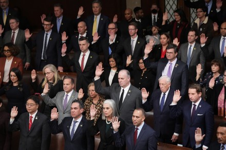 Members House Representatives Take Oath Office Editorial Stock Photo ...