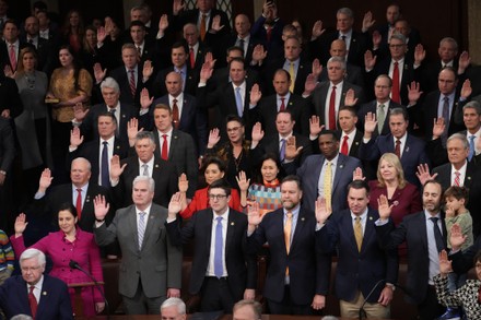 Members House Representatives Take Oath Office Editorial Stock Photo ...