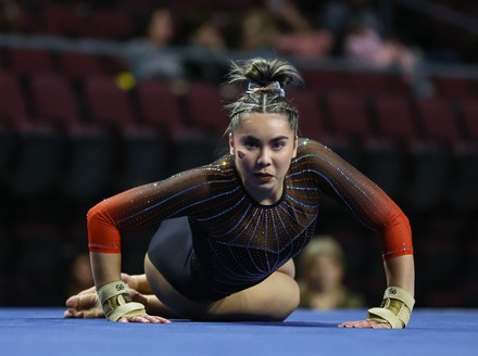 Iowas Linda Zivat Compeltes Tumbling Pass Editorial Stock Photo - Stock ...