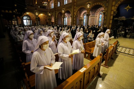 Thai Catholic Nuns Attend Mass Organized Editorial Stock Photo - Stock ...
