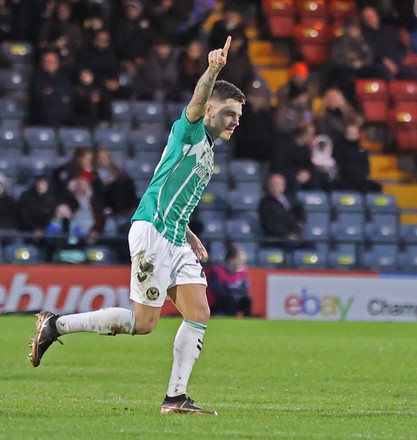 Adam Lewis Newport County Celebrates Scoring Editorial Stock Photo ...