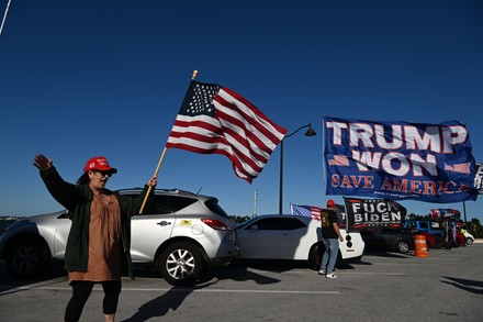 Pro Trump Supporters Rally Outside Former Editorial Stock Photo - Stock ...