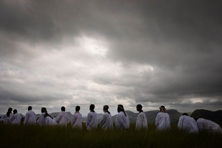 Members Shembe Church Gather On Top Editorial Stock Photo - Stock Image ...