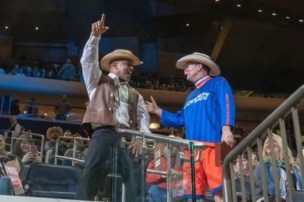 Pbr Barrelman Flint Rasmussen Interacts Audience Editorial Stock Photo ...