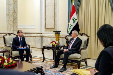 Iraqi President Abdul Latif Rashid Meets Editorial Stock Photo - Stock ...