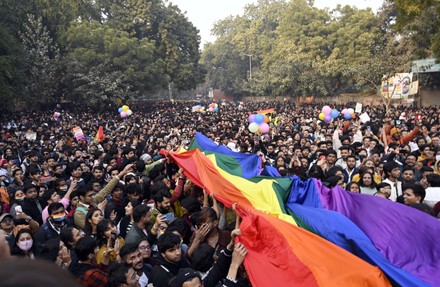 Lgbtq Community Members Supporters Take Part Editorial Stock Photo ...
