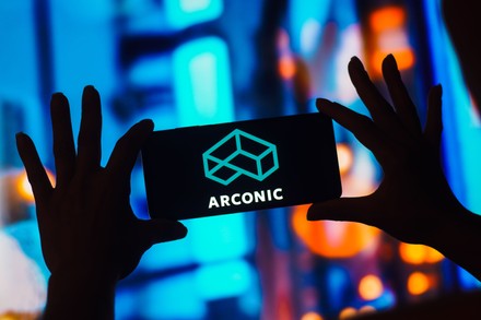 This Photo Illustration Arconic Corporation Logo Editorial Stock Photo ...