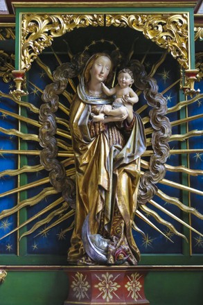 Madonna On Crescent Moon Attributed Gregor Editorial Stock Photo ...