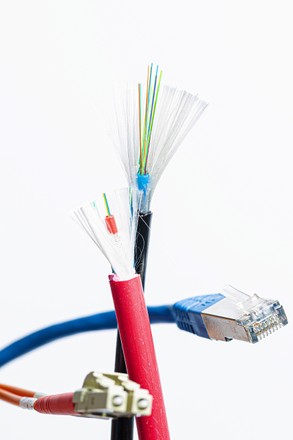 Cutopen Network Cable Rj45 Connector Cutopen Editorial Stock Photo ...